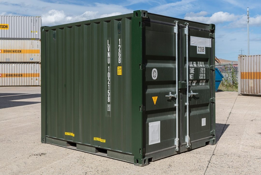 10ft New Standard Container (Green) - Simpsons Container Sales